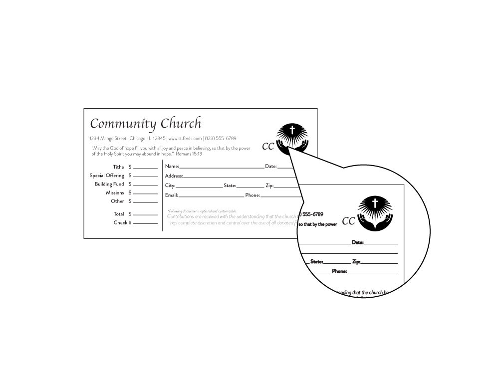 Custom Church Envelopes | Custom Church Tithing Envelopes