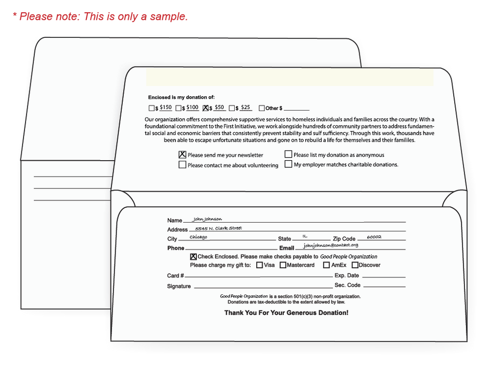 Charity Donation Envelopes | Custom Envelopes for Charities