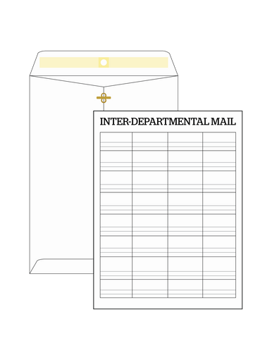 Custom 9x12 White Clasp Envelopes