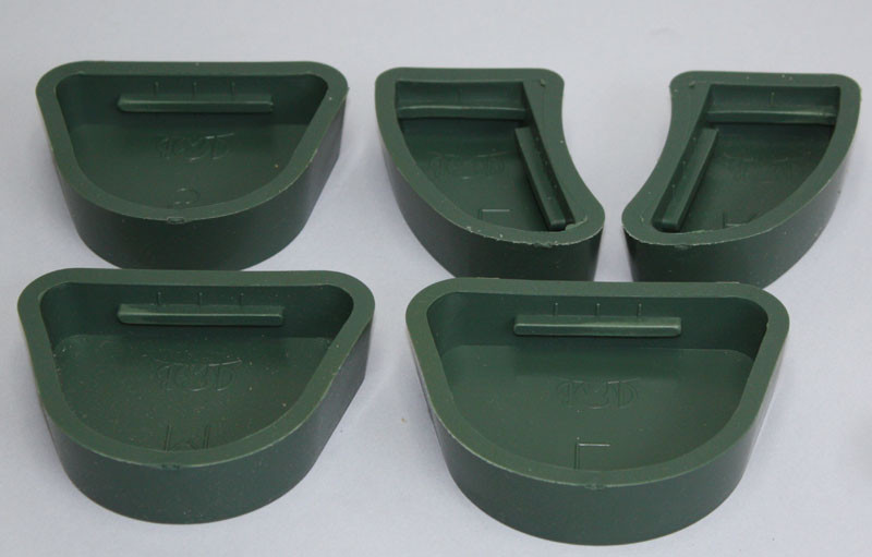 Base Former Set - Green Silicone - 5 moulds - Gresco Products