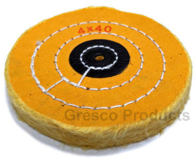 Muslin Dental Lab Buff Wheel - 4 x 40 - Yellow - 1 Count