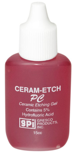 Ceram-Etch PC - Dental Pressable Ceramic Etching Gel 5% - Red - 15cc Bottle