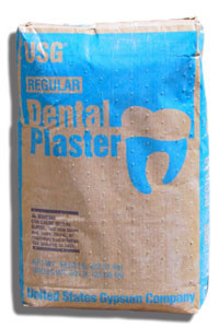 USG Dental Plaster Regular Set White in Bag - 50 Lb