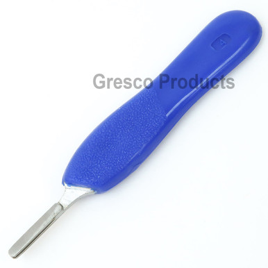 Surgical Blade Blue Plastic #4 Handle For #20 - #25 Blades - Gresco ...