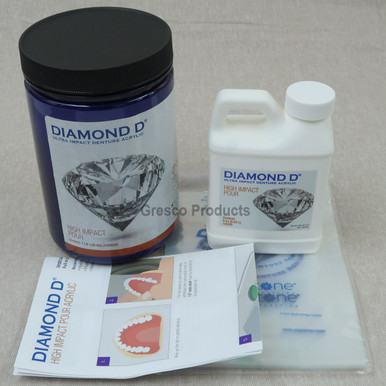 Keystone Diamond D High Impact Pour Acrylic for Dentures Original Shade ...