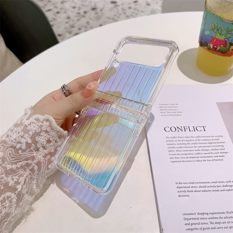 Transparent Suitcase Samsung Galaxy Z Flip Case