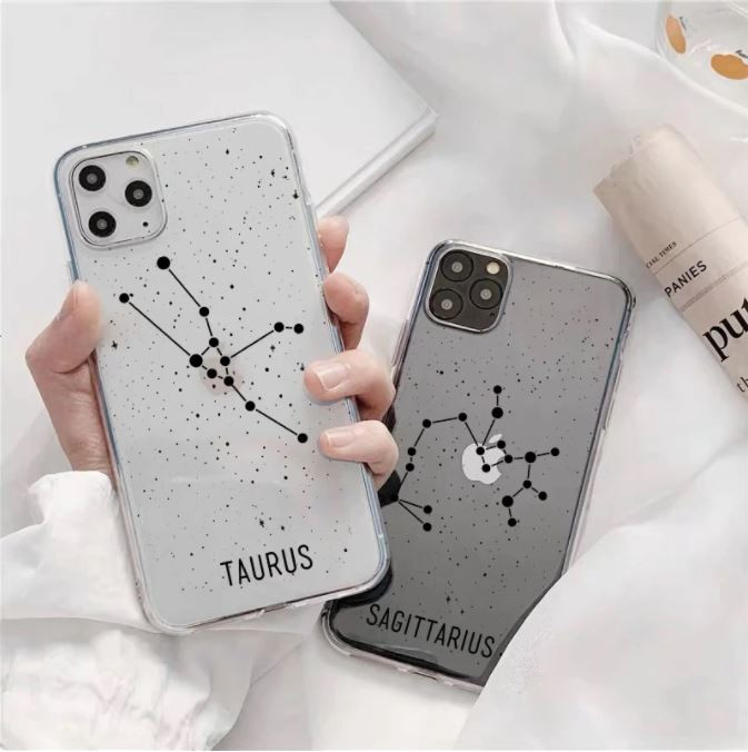 Clear Star Sign Constellations iPhone Case