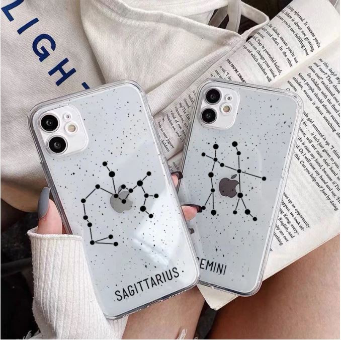Clear Star Sign Constellations iPhone Case