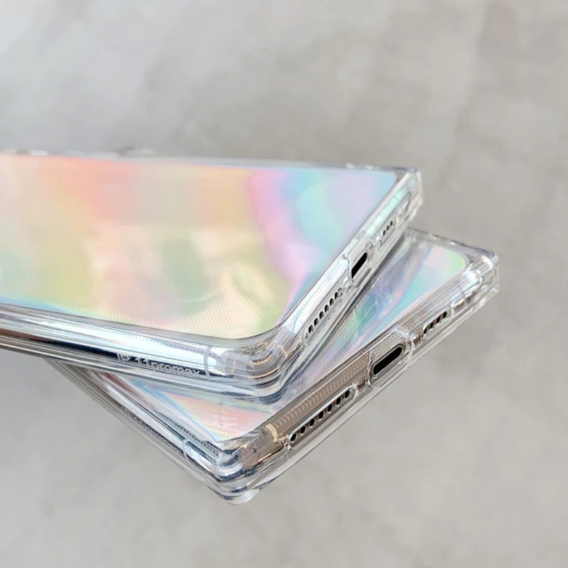 Laser Gradient Square iPhone Case