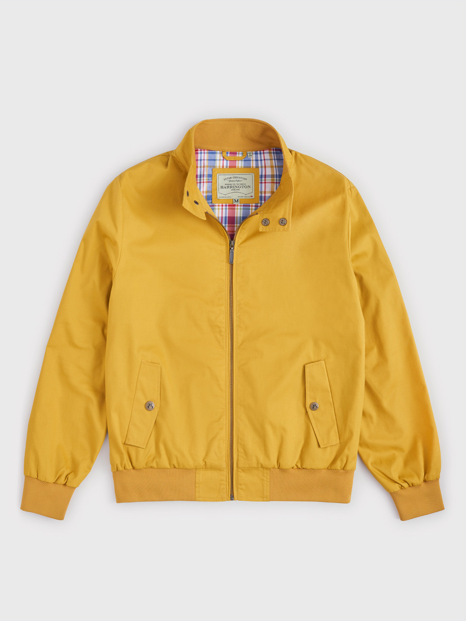 Men's Mustard Yellow Harrington Jacket | Peter Christian