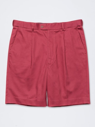 Brick Red Cotton Tailored Shorts | Peter Christian
