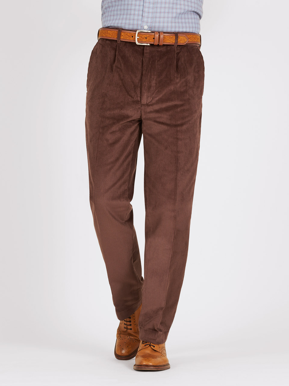 Conker Brown Corduroy Pants | Peter Christian