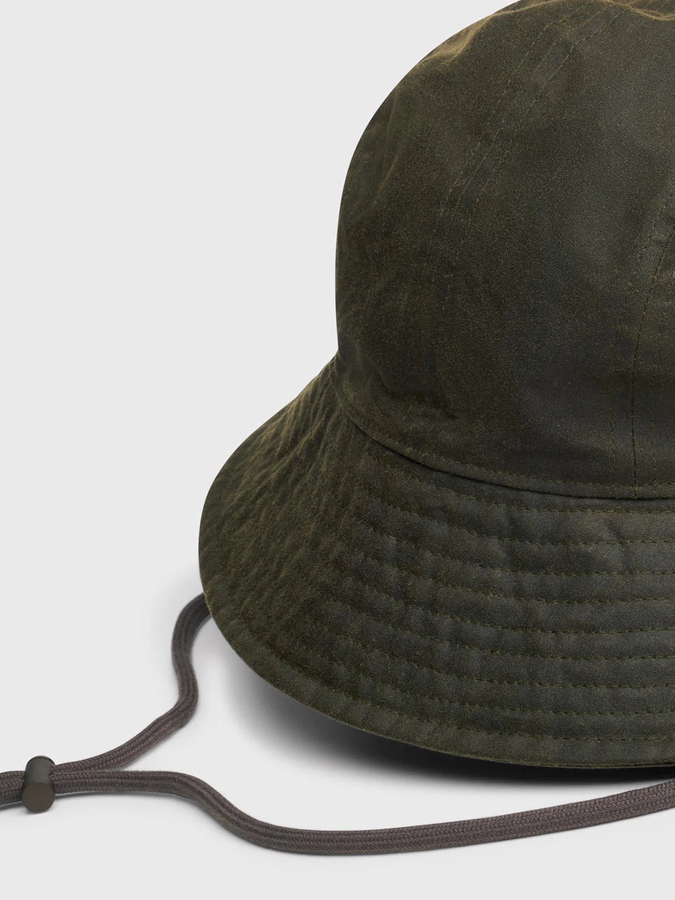 Men's Green Wax Water Resistant Bucket Hat | Peter Christian