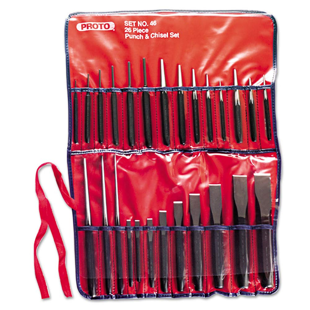 PROTO Punch and Chisel Set,26 Pieces J46 | Industrial Maintenance Supply