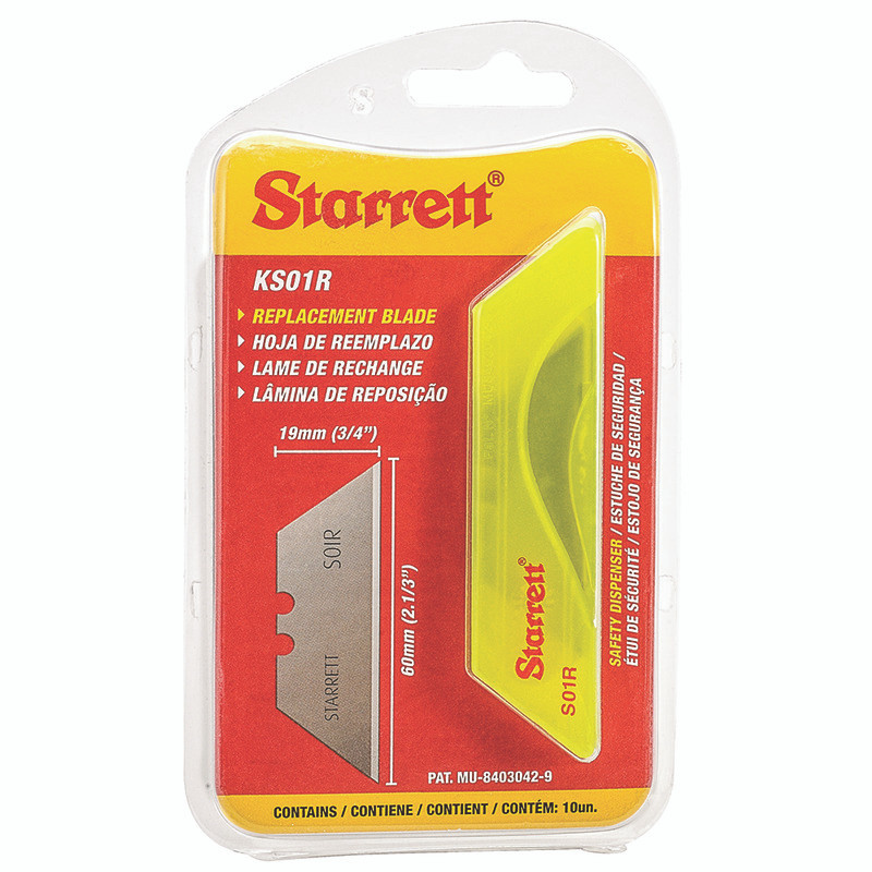 L.S. STARRETT UTILITY KNIFE BLADE DISPENSER 10 BLADES PER - IMS Bolt