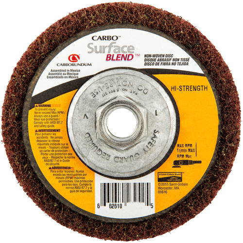 SURFACE FINISH WHEELS -DEP CTR 4-1/2 X 7/8 FINE - Industrial ...