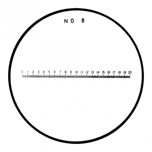 MITUTOYO RETICLE #8 POCKET COMPARATOR 8X - Industrial Maintenance Supply