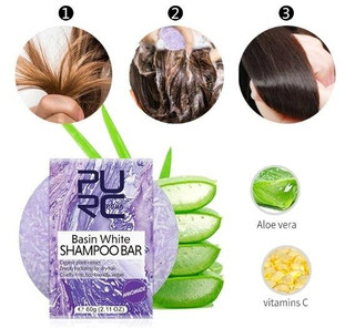 ⭐ DRY SHAMPOO BAR BASIN WHITE ALOE VERA ⭐ BEST SHAMPOO BAR CRUELTY FREE ...