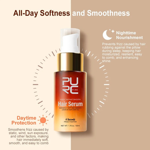 REVITALIZE AND SMOOTH HAIR WITH PURC MAGIC INSTANT HAIR SERUM - REPAIRS ...