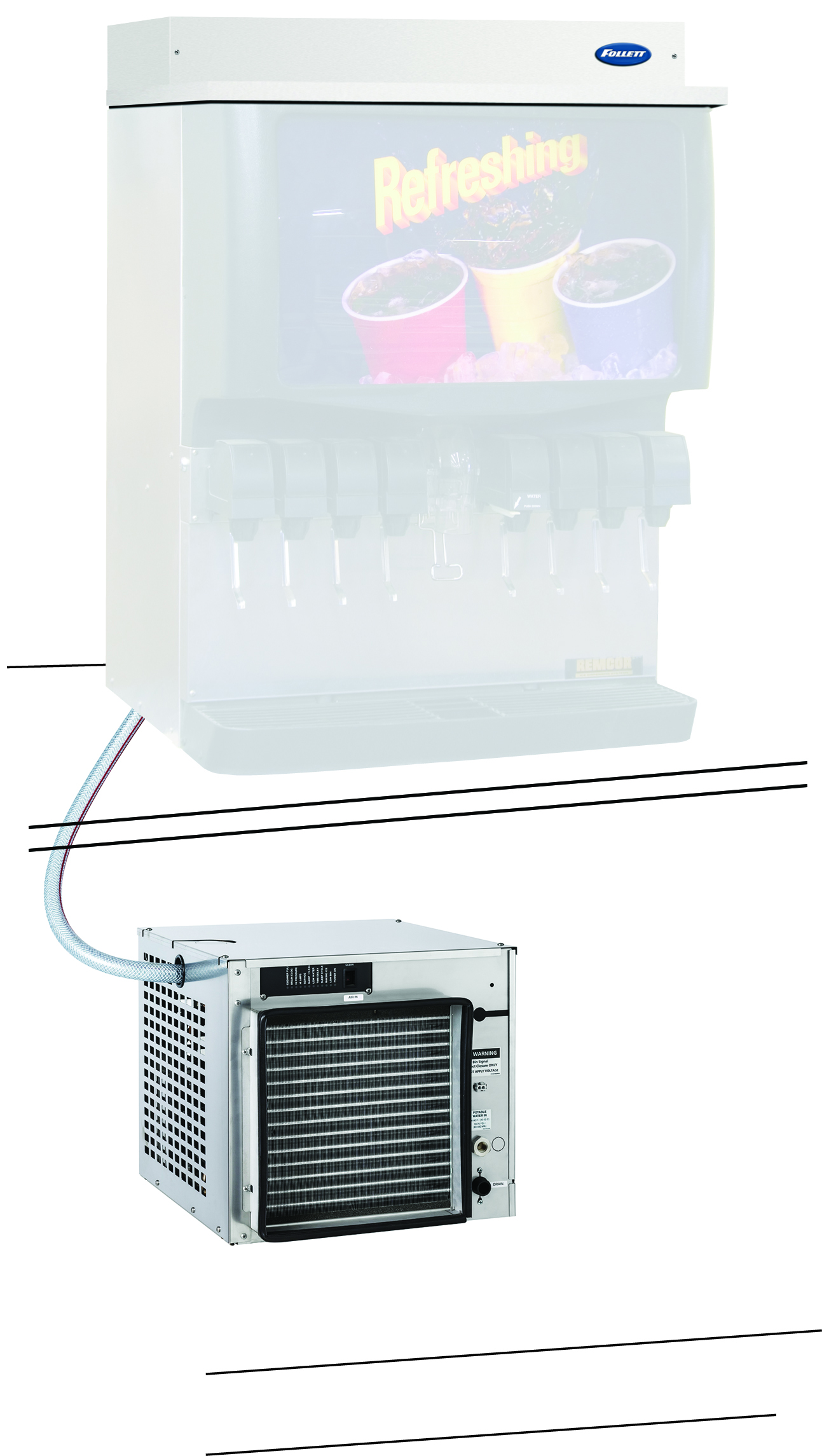 Follett MCE414AHS Maestro Plus Chewblet Ice Machine (Water-Cooled)