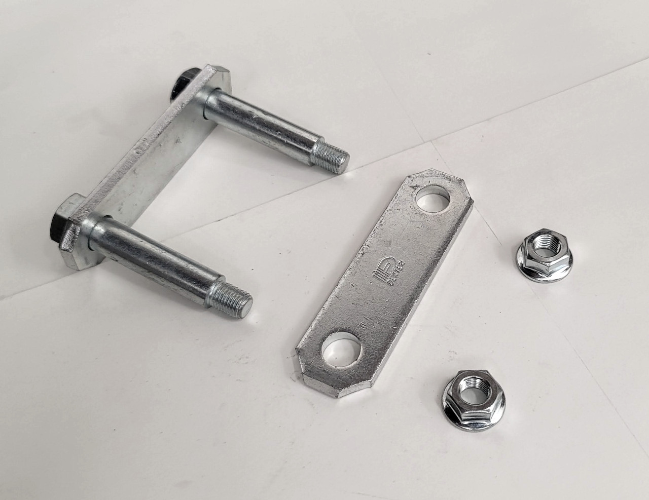 Single Axle Shackle Strap Bolt Assembly - 3.12" Eye to Eye - TrailersPlus