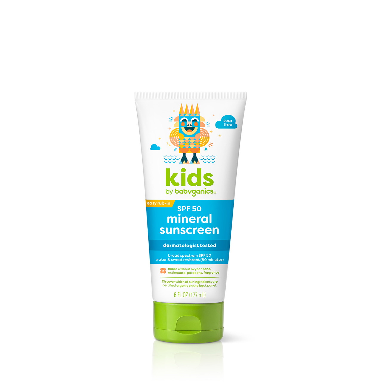 Baby & Kids Mineral Sunscreen Lotion | SPF 50+, 6oz | Babyganics