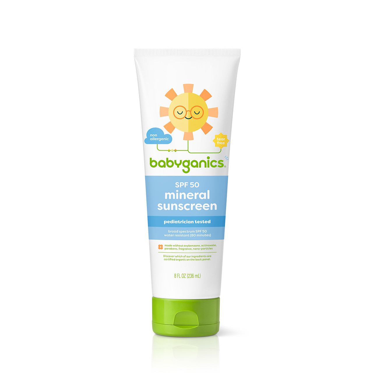 Baby & Kids Mineral Sunscreen Lotion | SPF 50+, 6oz | Babyganics