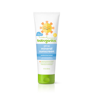 Baby & Kids Mineral Sunscreen Lotion | SPF 50+, 6oz | Babyganics