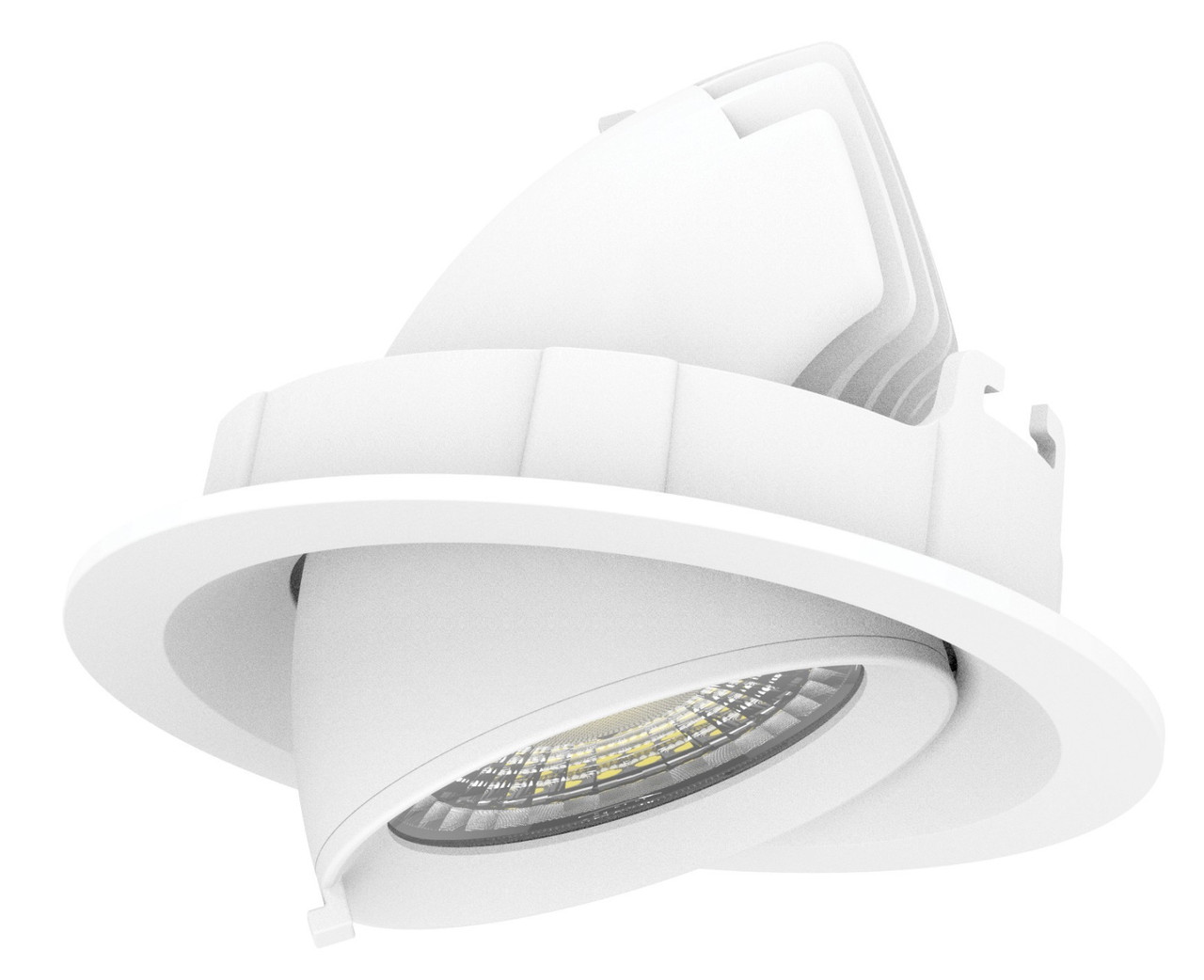 Codex Elbow 11.5W Dimmable Adjustable Downlight White I Lighting Direct Ltd