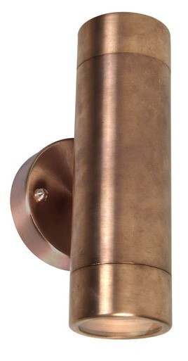 Harbour 2 Light IP44 Raw Copper | Lighting Direct