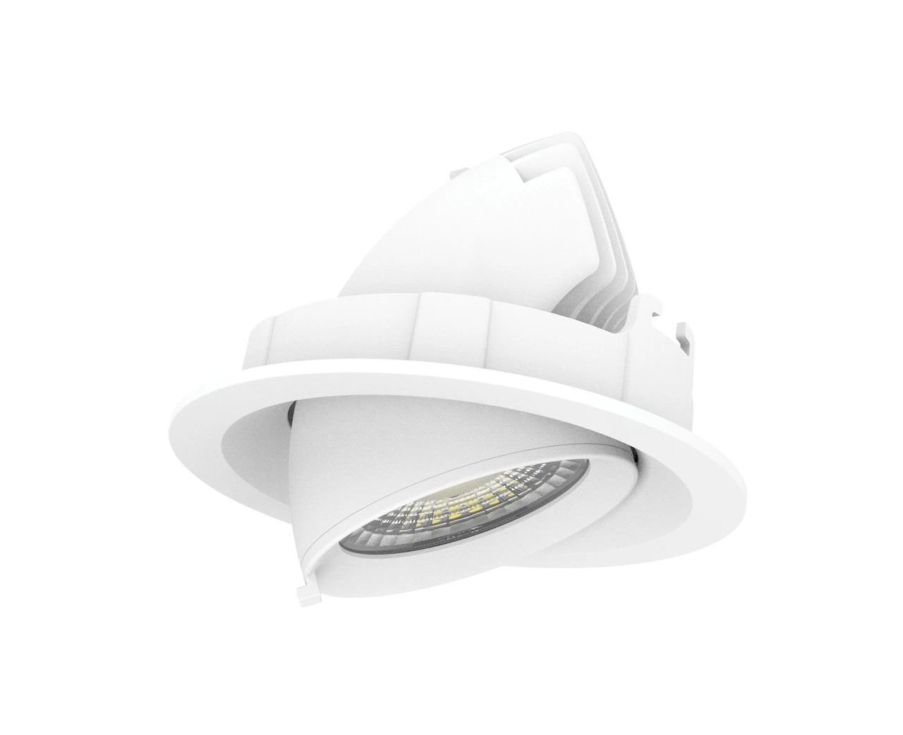 Codex Elbow 11.5W Dimmable Adjustable Downlight White I Lighting Direct Ltd