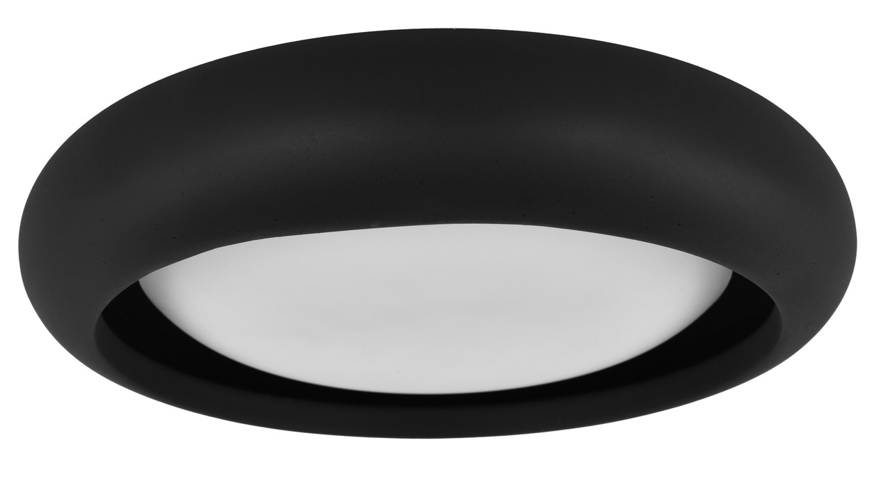 Sedona 270mm LED Ceiling Mount Black | Lighting Direct