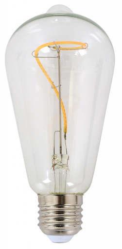 LED 3W ST64 E27 7-Series 2200K Clear | Lighting Direct