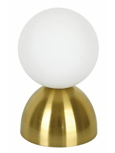 Astra Round Table Lamp Brass/Opal | Lighting Direct