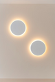 Disc 250mm Wall Light White | Lighting Direct