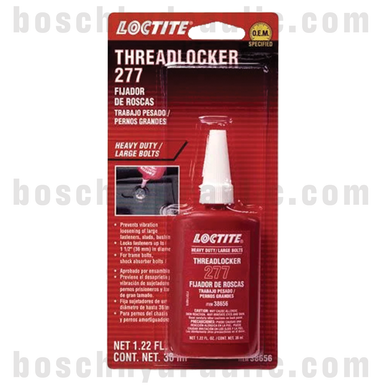 Loctite 277 Red Threadlocker - 36ml - Bosch Hydraulic Connections Ltd.