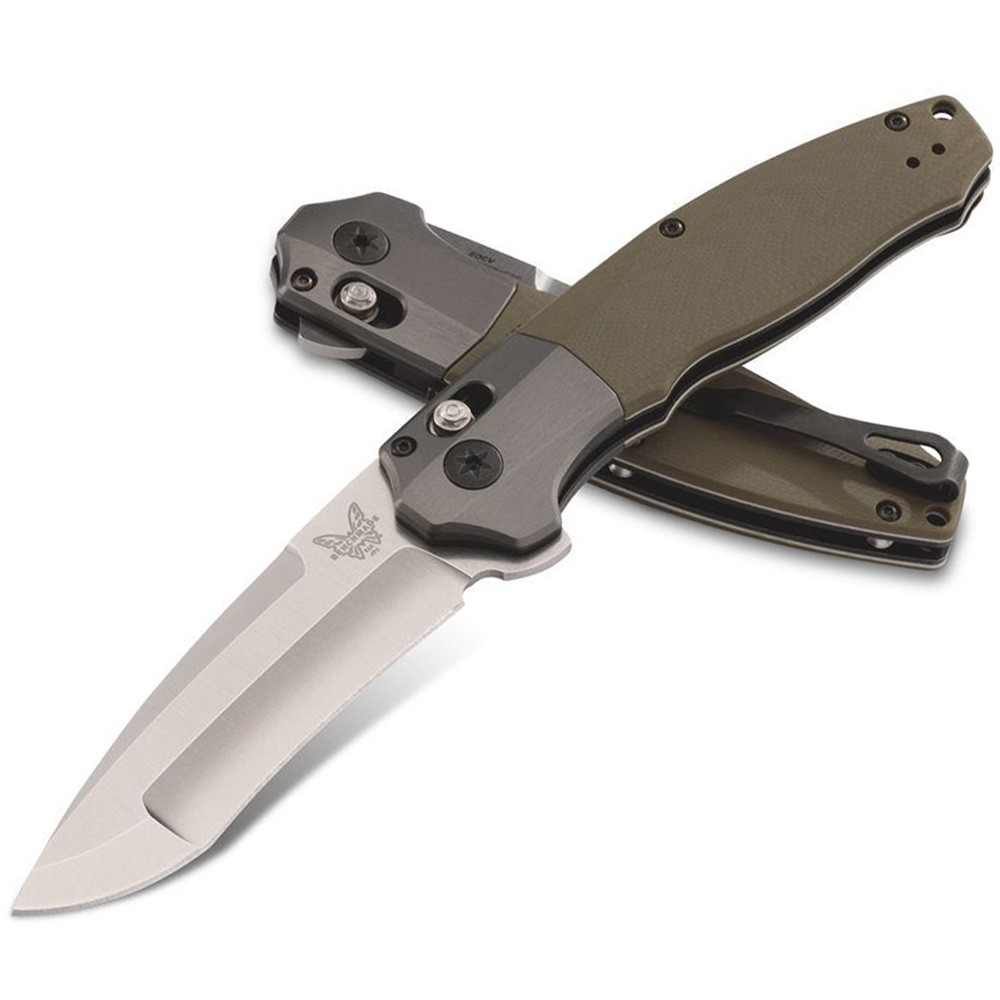 Benchmade Vector Folding Knife AXIS Assisted OD Green G-10 [3.60" Satin ...