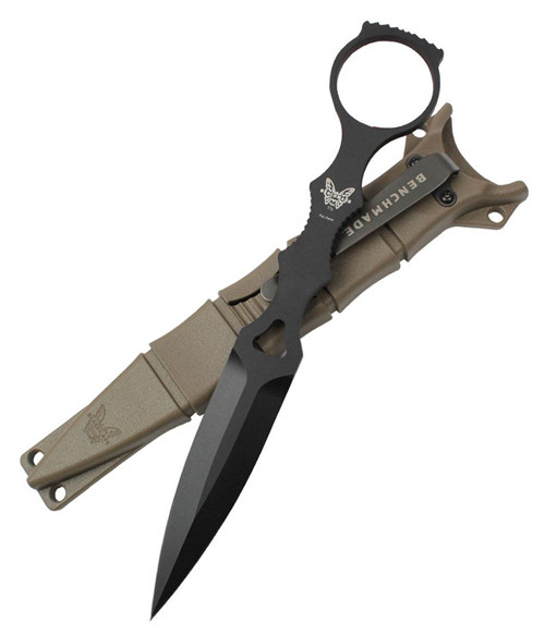 Benchmade Greg Thompson SOCP Dagger Black Fixed Blade Stainless Steel ...