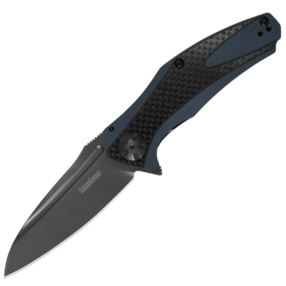 Kershaw Natrix Spring Assisted Knife Black/Blue Carbon Fiber/G-10 [3.25 ...