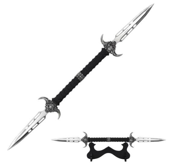 Skull Double Sided Chain Dagger - Pure Blades