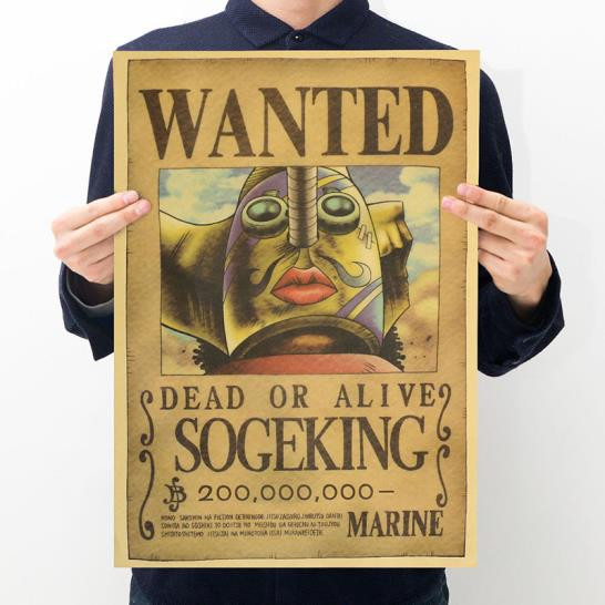 Print - One Piece Wanted Poster (SOGEKING) - Pure Blades