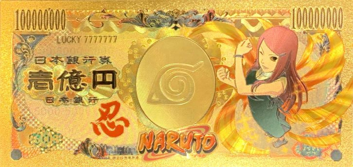 Naruto Anime (Kushina Uzumaki) Souvenir Coin Banknote - Pure Blades