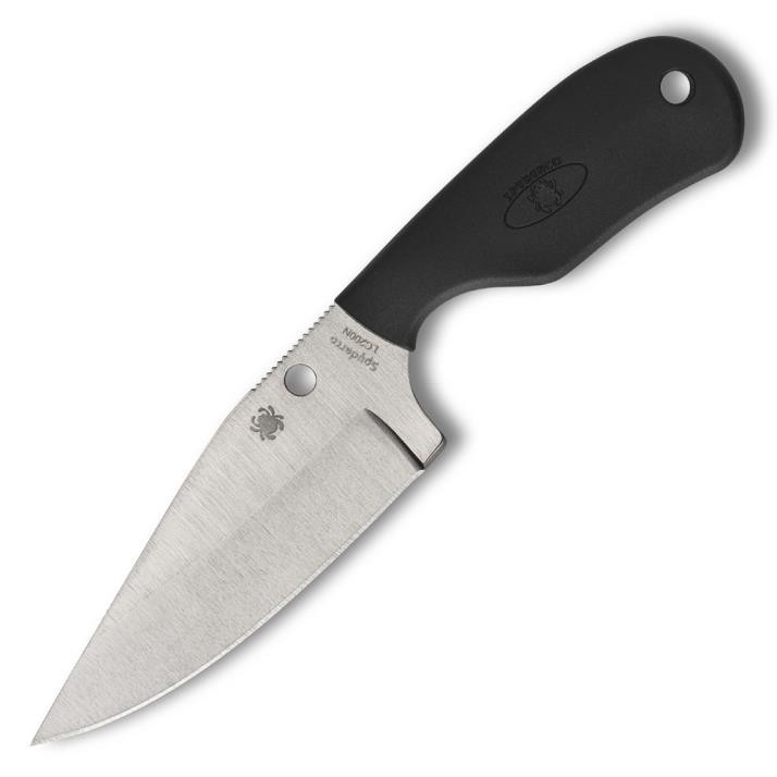 Subway Bowie Fixed Blade Knife FRN (2.5" Satin LC200N) Spyderco FB48PBK ...