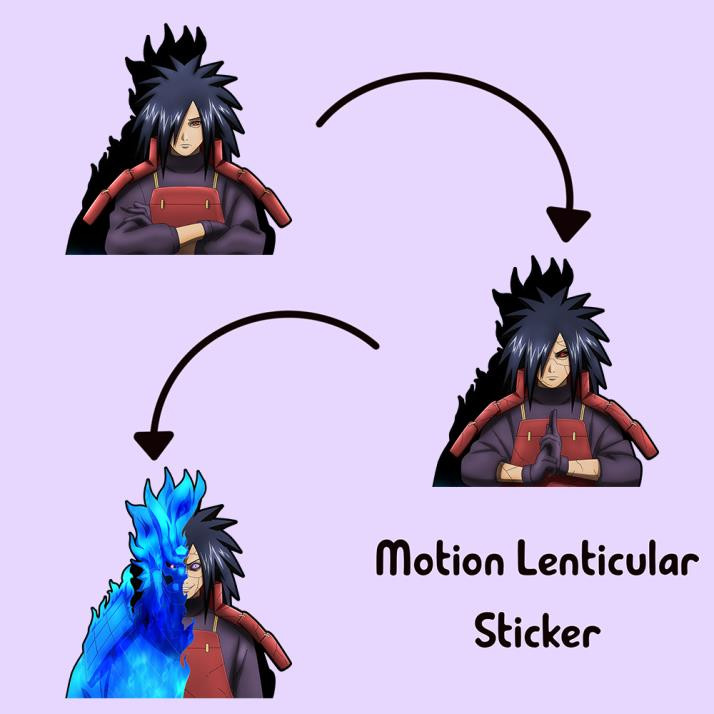 3D (SMALL) Motion Sticker (Naruto) Madara Uchiha - Pure Blades