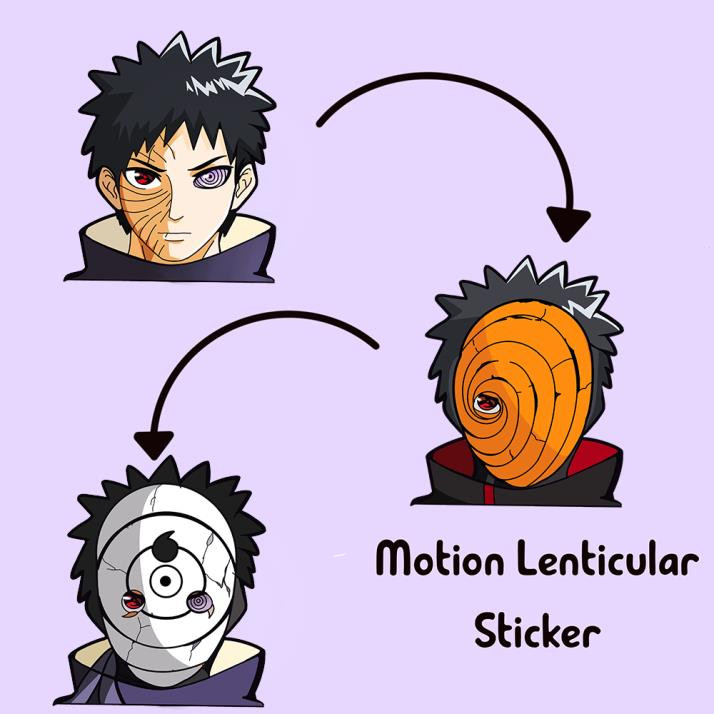 3D (SMALL) Motion Sticker (Naruto) Tobi - Pure Blades