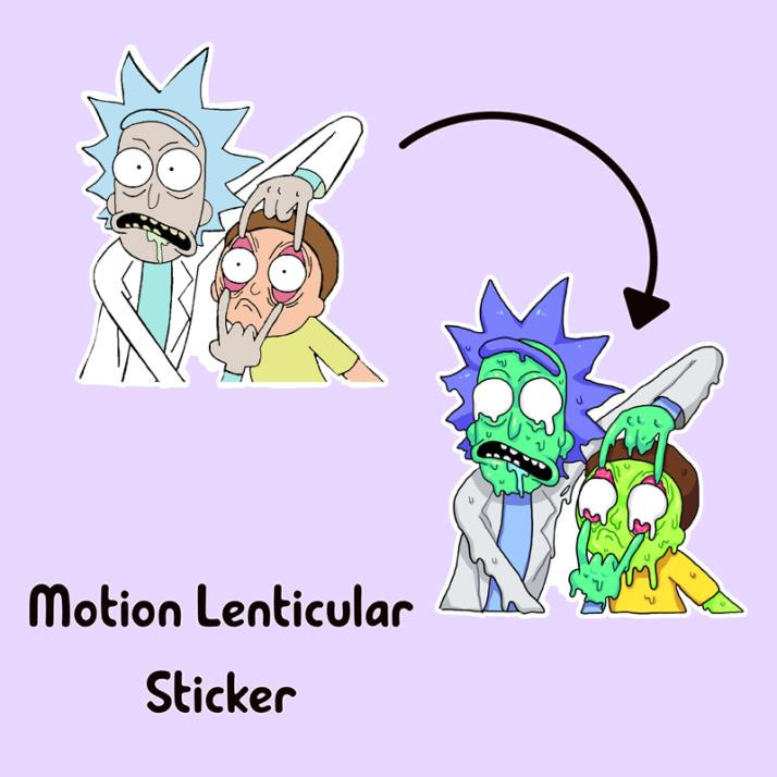 3D Motion Sticker (Rick & Morty) - Pure Blades
