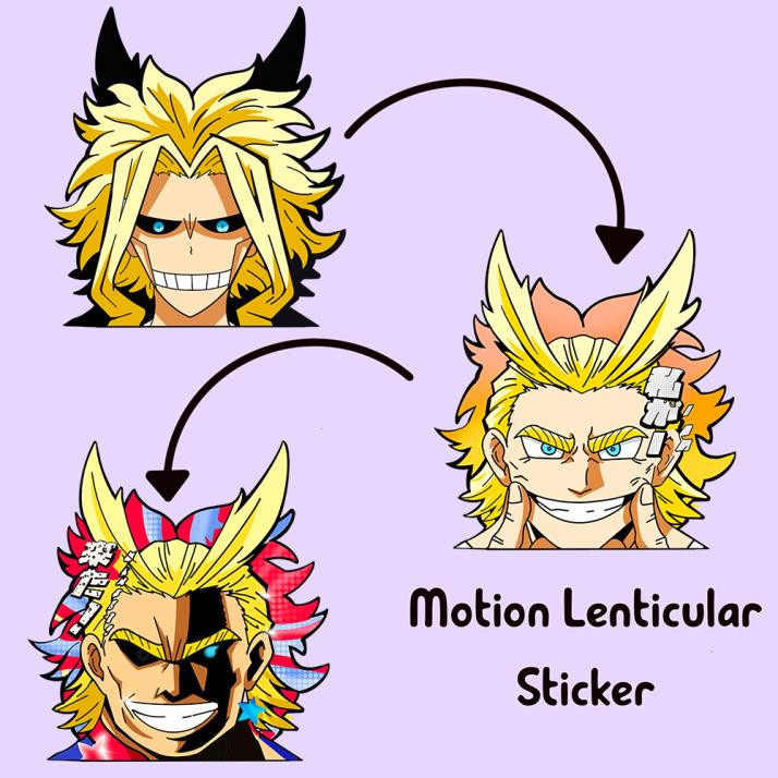 3D Motion Sticker (My Hero Academia) All Might - Pure Blades