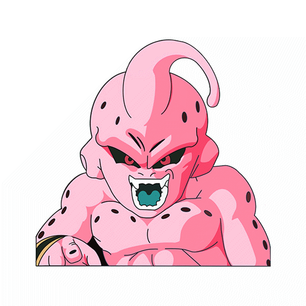3D Motion Sticker (DBZ) Majin Buu - Pure Blades