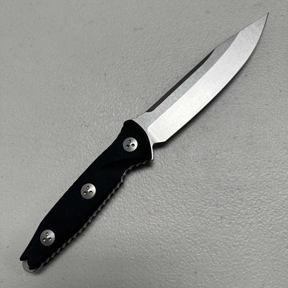 Microtech Socom Alpha Black Fixed Blade G-10 (5.00" Stonewash M390) 113 ...
