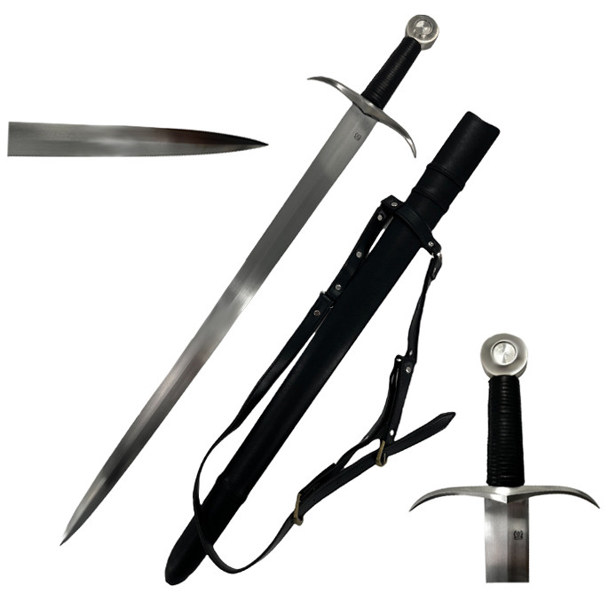 Pure Blades - Medieval Swords 35 " | Hand Forged (Curved Guard)